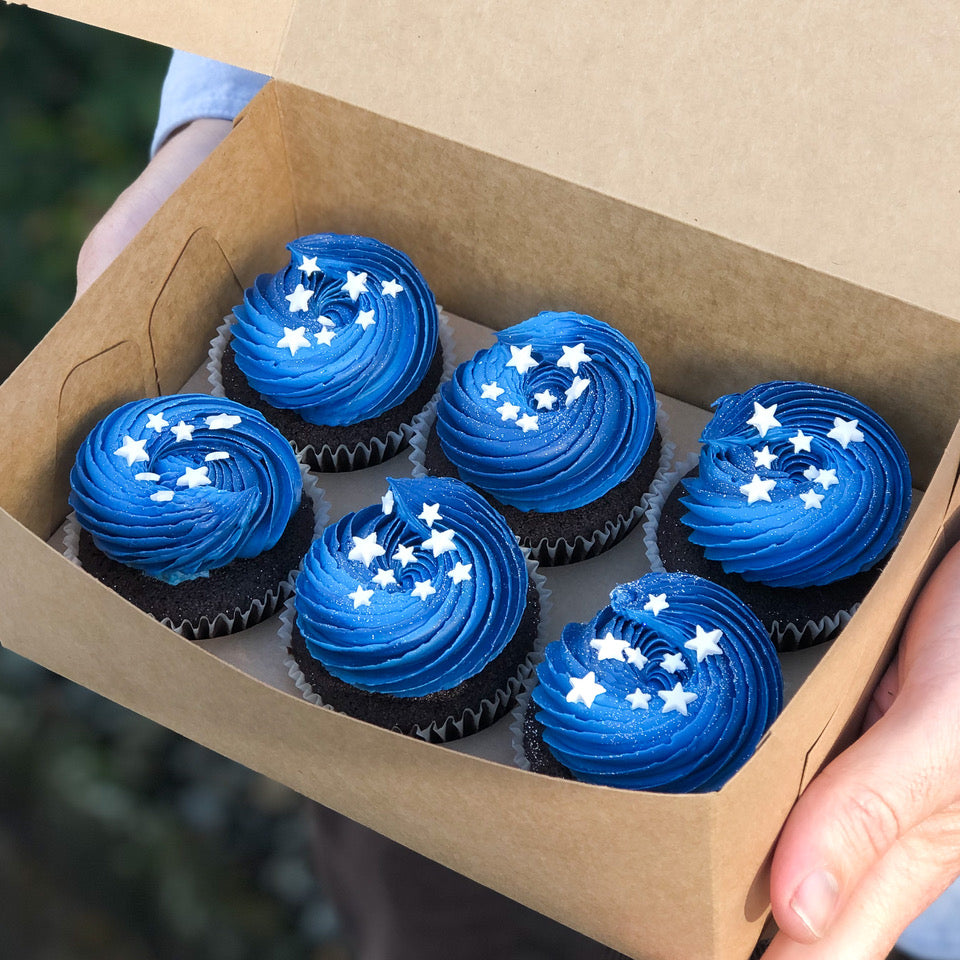 Starry Night Cupcakes | Spongedrop